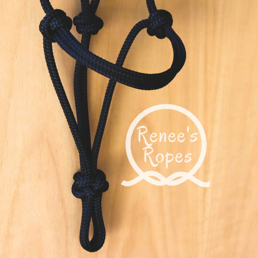 Pure Black Halter – Renee's Ropes